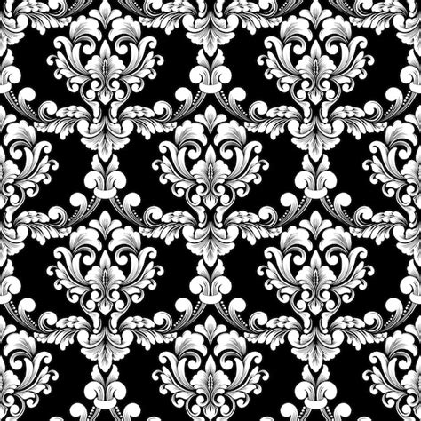 Free Vector Vector Damask Seamless Pattern