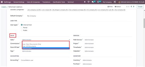 Analysis Of Odoo 16 Sales Access Rights For The Users