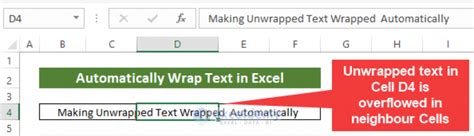 How To Make Text Automatically Wrap Around In Excel Ways