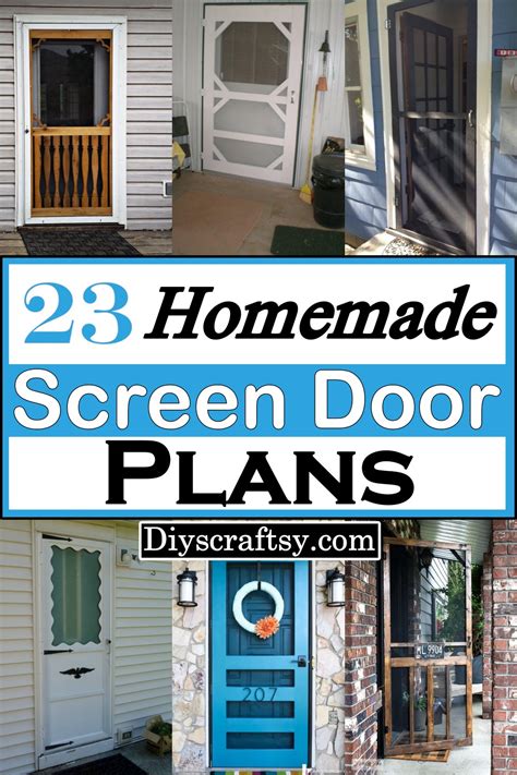 Homemade Screen Door Plans For Every Type Of Room DIYsCraftsy