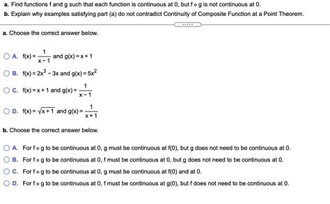 Solved A Find Functions F And G Such That Each Function Is Chegg