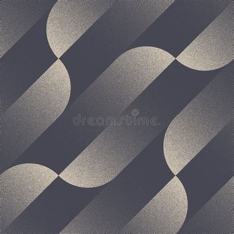 Dynamic Tilted Graphic Seamless Pattern Trend Dotwork Vector Abstract Background Stock