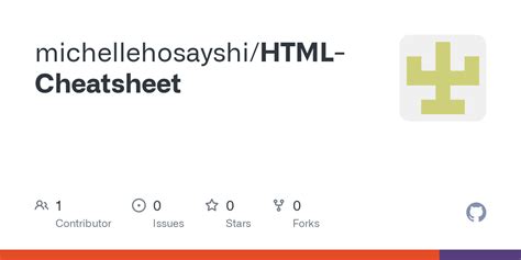 GitHub Michellehosayshi HTML Cheatsheet