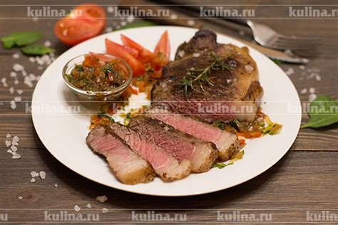 Стейк на сковороде – рецепт приготовления с фото от Kulina.Ru