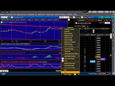 Thinkorswim Com How To Enter A Forex Trade YouTube