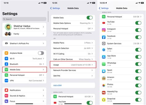 how to check data usage on iphone techlatest
