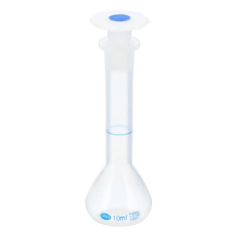 Uxcell 10ml Tolerance 03ml Polypropylene Graduated Volumetric Flask With Plug Cap Translucent Uxcell 10ml Tolerance 03ml Polypropylene Graduated Volumetric Flask With Plug Cap Translucent