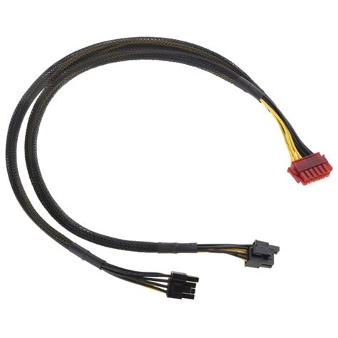Кабель разветвитель питания графической видеокарты длиной 60 см с 12 контактным разъемом Cpu для