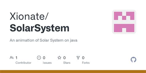 Github Xionate Solarsystem An Animation Of Solar System On Java