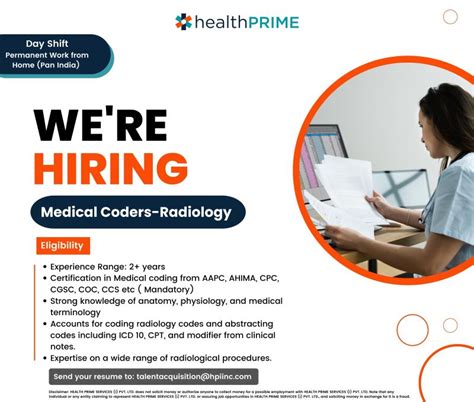 Health Prime India On Linkedin Hiring Medicalcoder Medicalcoding