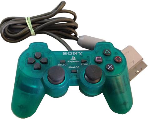 Amazon Com Sony Playstation PSOne PS1 Green Teal Dual Shock Controller Video Games