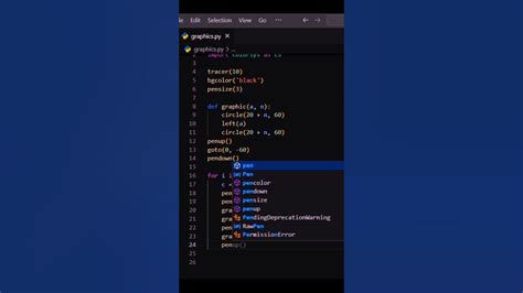 Amazing Graphics Animation Using Python Python Shorts Youtube