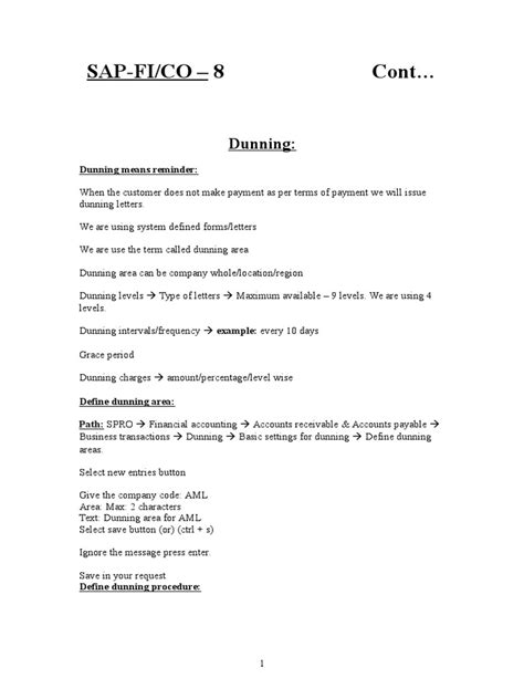 Configuring And Implementing Dunning Procedures Tax Codes And Sales Tax Functionality In Sap