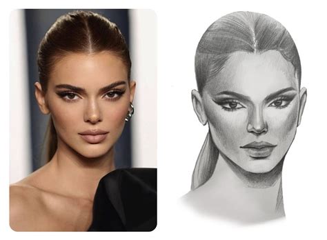 HOW TO DRAW FEMALE FACE STEP BY STEP GUIDE OF DRAWING PORTRAIT FROM THE FRONT SIDE AND A 3 4 VIEW