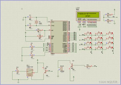 基于at89c51单片机的电子密码锁设计与仿真基于at89c51的智能密码控制仿真 Csdn博客