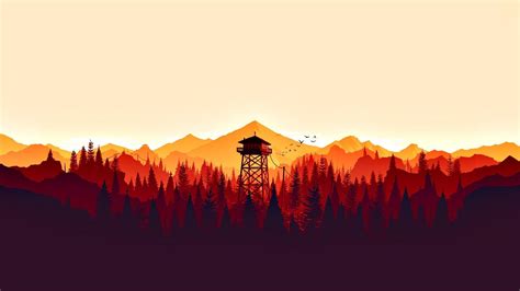 Dual Monitor Wallpaper Hd Firewatch Forest Fertdrum