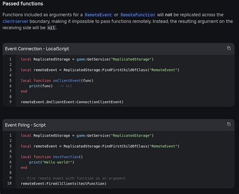 Sending A Function Through Remoteevent Returns Nil Scripting Support