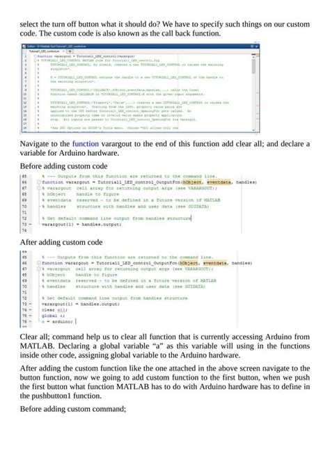 Una Guía De Inicio Rápido De Matlab A Matlab Gui Para Controlar Arduino Pdf