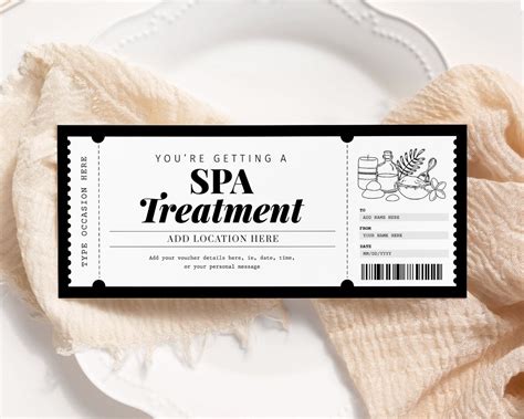 Spa Day Ticket Artofit