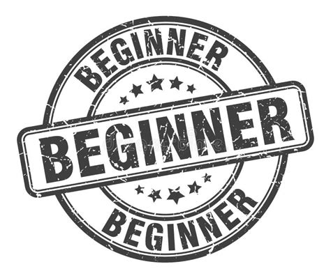 Timbre de d butant illustration de vecteur Illustration du débutant