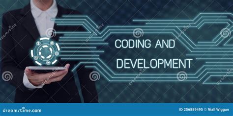 Hand Writing Sign Coding And Development Conceptual Photo Programming