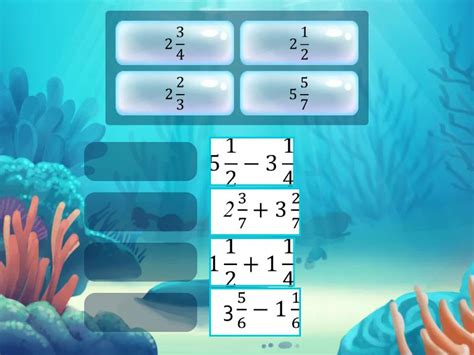 Аралас сандарды қосу және азайту Ff Match Up