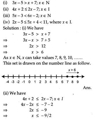 ICSE Solutions For Class Mathematics Solving Linear Inequations In One Variable A Plus Topper