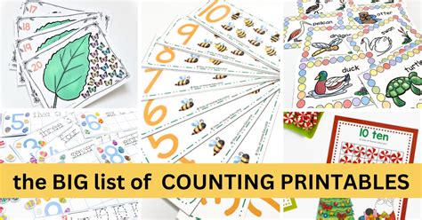 The Big List Of Counting Activities For Preschoolers Stay At Home