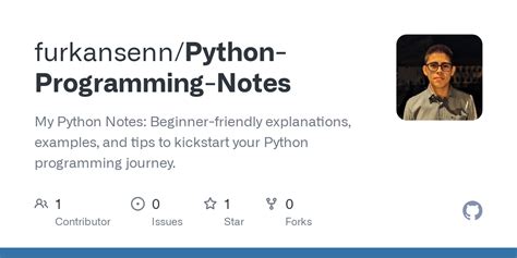 Github Furkansenn Python Programming Notes My Python Notes Beginner