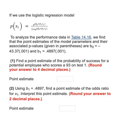 Solved If we use the logistic regression model eWoth 지 Chegg