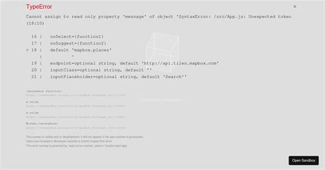 React Geocoder Autocomplete Examples CodeSandbox