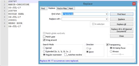 How To Replace New Lines And Spances In Notepad Using Regex Stack Overflow