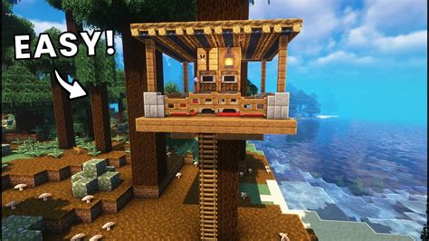 Minecraft How To Build A Tree House Tutorial Easy YouTube