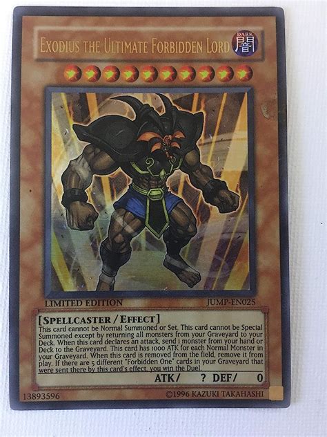 Yu Gi Oh Exodius The Ultimate Forbidden Lord Jump En025