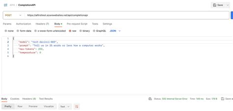 500 Internal Server Error Bugs OpenAI Developer Community