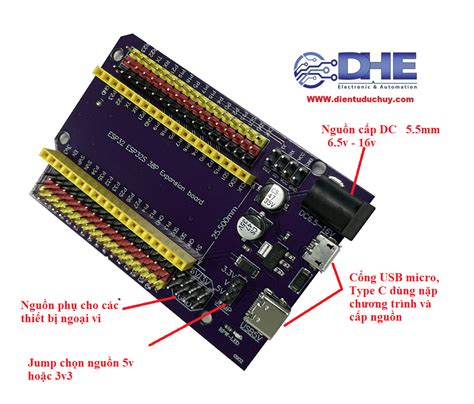 Breakout ĐẾ Ra ChÂn Esp32 Esp32s Wroom 32d U Wroover LoẠi 38 Pin Linh KiỆn ĐiỆn TỬ ĐỨc Huy