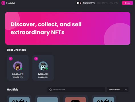 GitHub Bsignx Cryptoket Nft Marketplace Using Web 3 0 Next JS