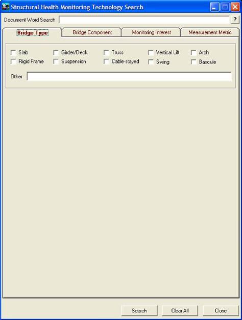 Bridge Type Category For Conducting A Checkbox Search Download