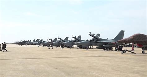 한미 공군 연합편대군종합훈련 항공기 100여 대 참여