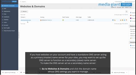 Your Hosting As A Slave Dns Server Media Giant Design