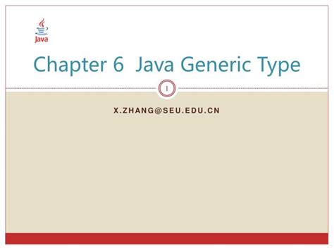 Ppt Chapter 6 Java Generic Type Powerpoint Presentation Free