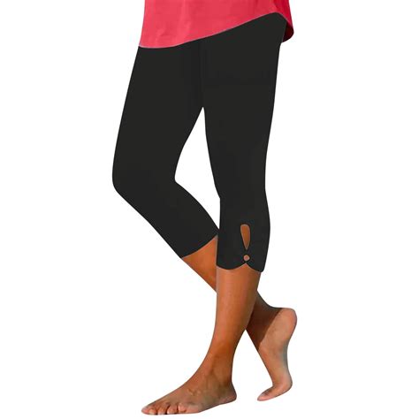Big Sale Womens Capri Yoga Leggings Casual Stretch Printed High