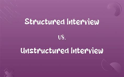 Structured Interview Vs Unstructured Interview Know The Difference