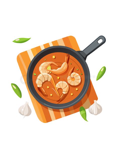 美食免抠元素 矢量美食美味的蒜蓉炒虾仁 素材免费下载 1224像素 Eps格式 编号70189181 千图网