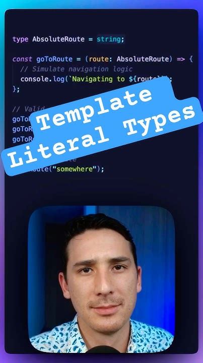 Template Literal Types In Typescript Typescript Typescripttutorial Coding Programming Youtube