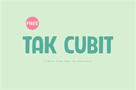 Tak Cubit Font By Khurasan · Creative Fabrica