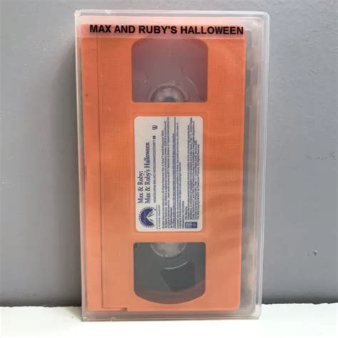 Nick Jr Max And Rubys Halloween Vhs Video Movie Show Nickelodeon Rare Tape Only 2130