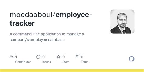 Github Moedaaboulemployee Tracker A Command Line Application To