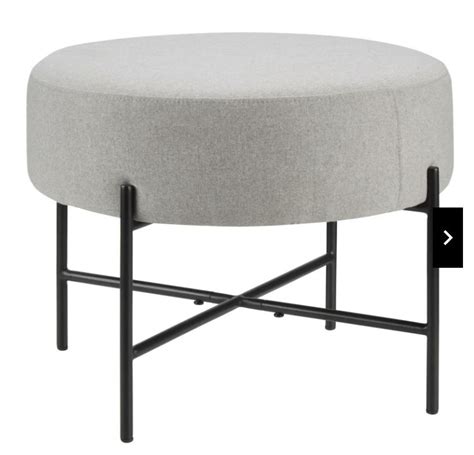 Structube Livia Velvet Ottoman In Blue Artofit