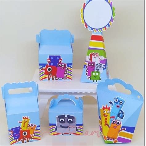 Kit Festa Personalizado Numberblocks 50 Itens Elo7